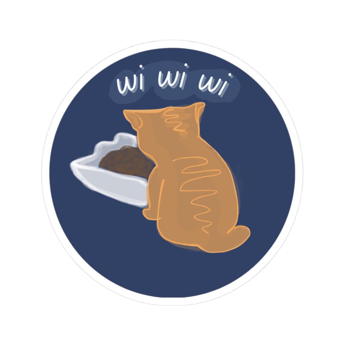Wiwiwi Cat Sticker, Decal - Etsy