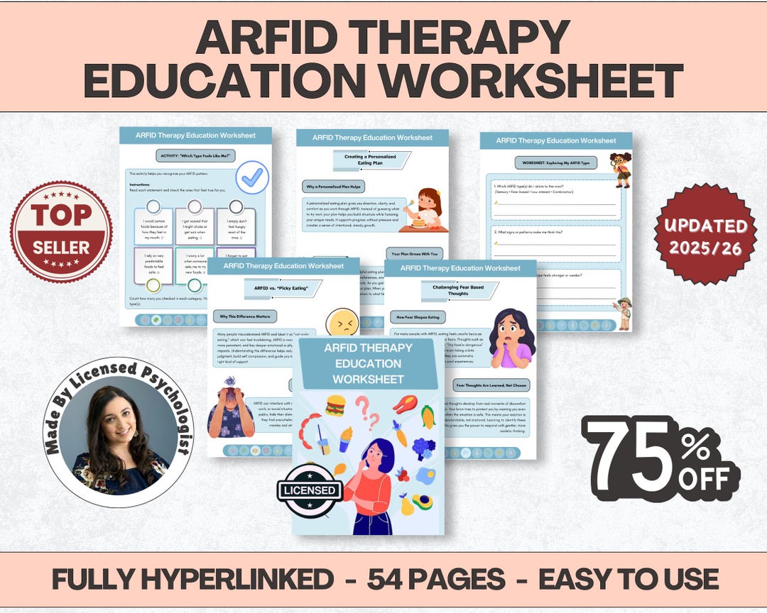 CBT for ARFID, Avoidant Restrictive Food Intake Disorder, 54+ Pages, 10 ...