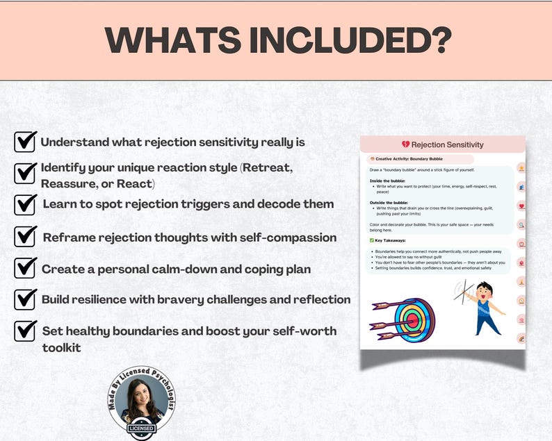 Hyperlinked RSD Workbook: Rejection Sensitivity Dysphoria Journal ...