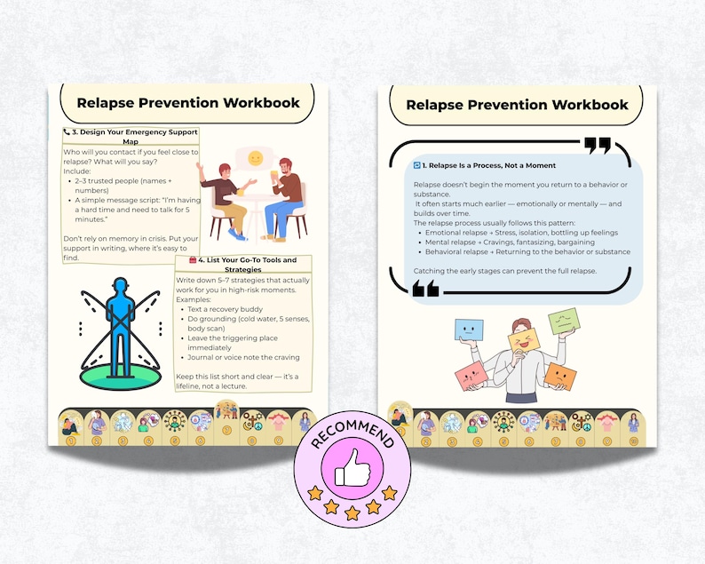 Relapse Prevention Workbook, 46+ Pages, 10+ Topics, Hyperlinked ...