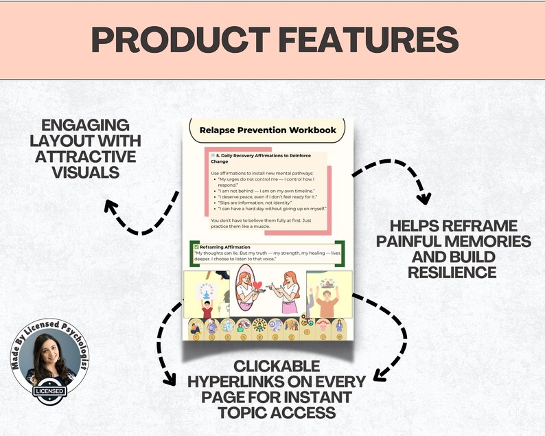 Relapse Prevention Workbook, 46+ Pages, 10+ Topics, Hyperlinked ...