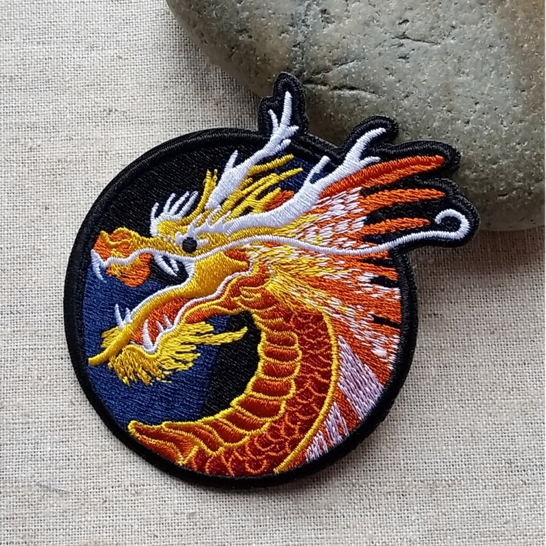 Dragon patch Oriental Dragon patches Jeans patch Iron on Patch | Etsy