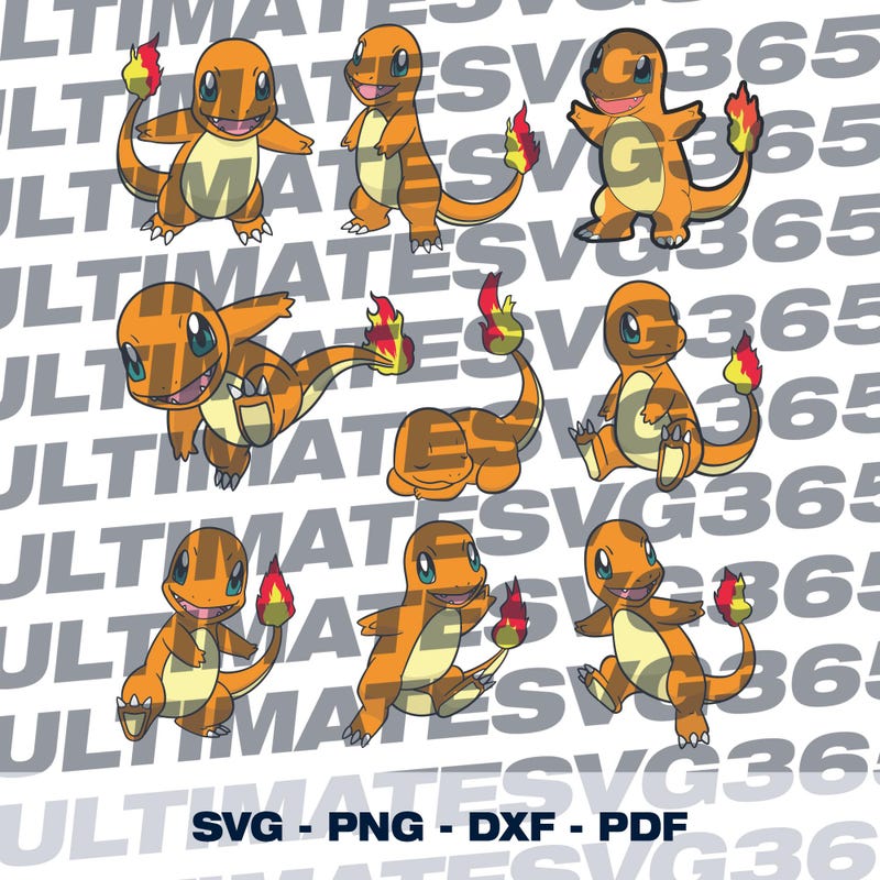 Charmander Svg - Etsy
