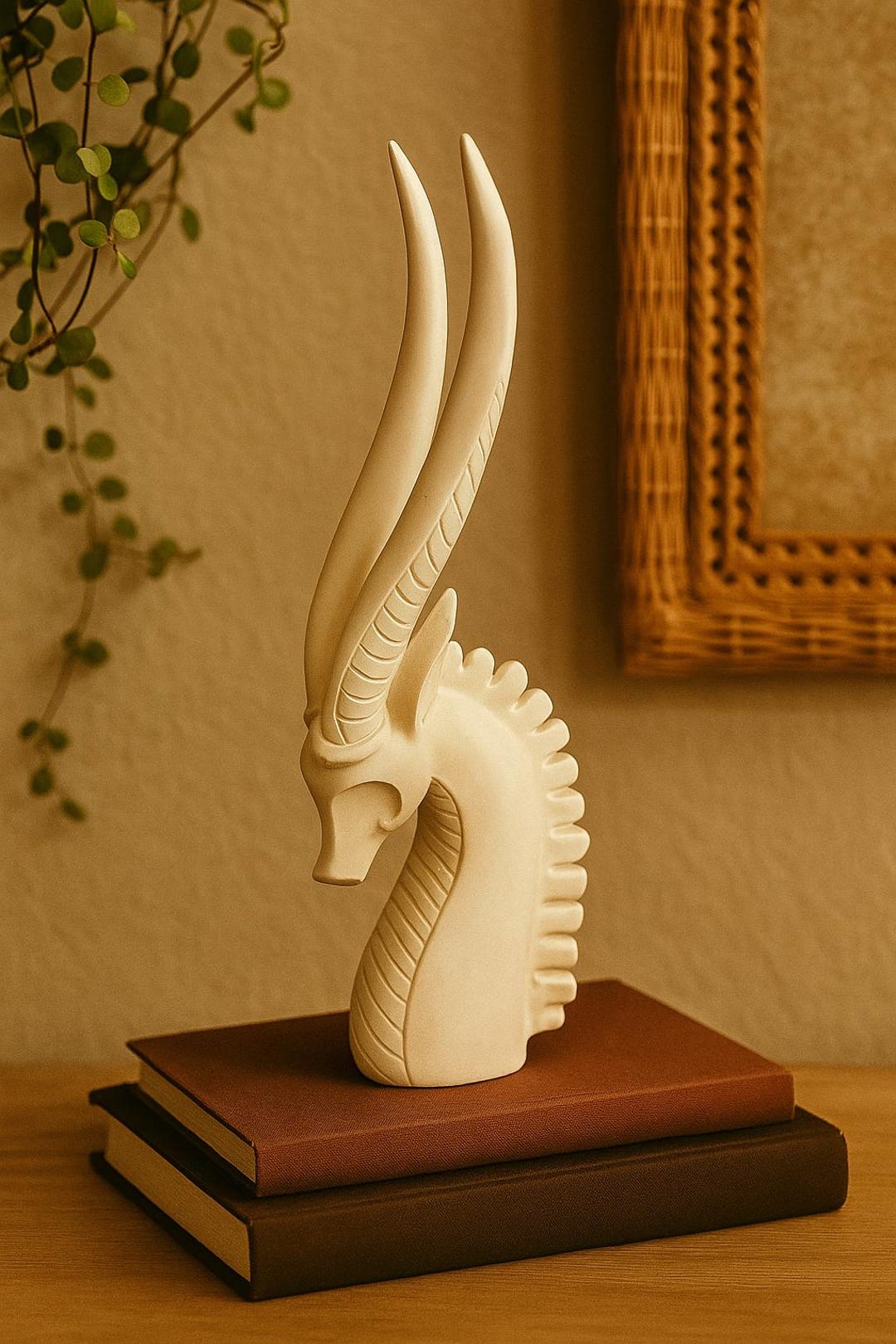 Mystical Dragon Sculpture – Vintage Fantasy Creature Figurine, Mythical ...