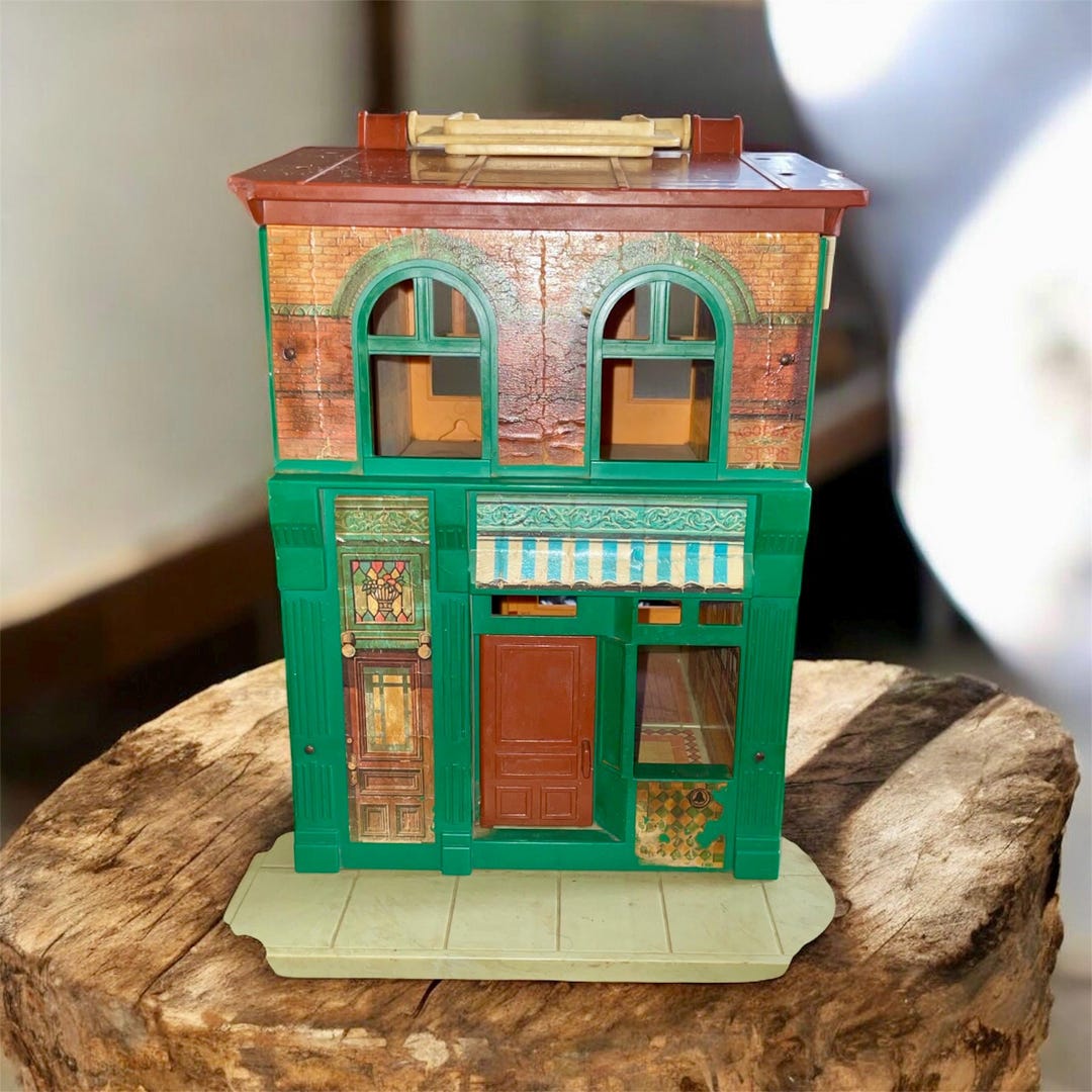 Vintage Fisher-price Little People Sesame Street Playhouse #938 ...