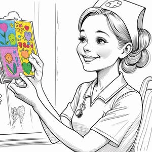 Nursing Break Time Coloring Book - Printable PDF for Nurses - Etsy