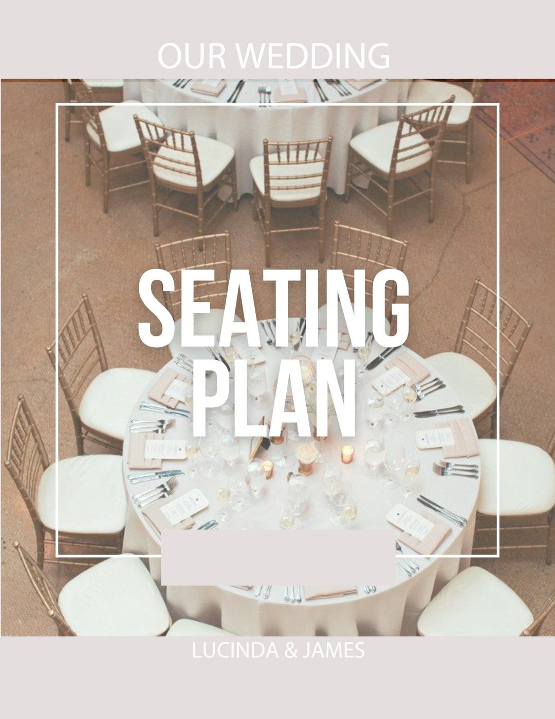 LIMITED OFFER! Wedding Seating Plan for Round Tables – Instant Download ...