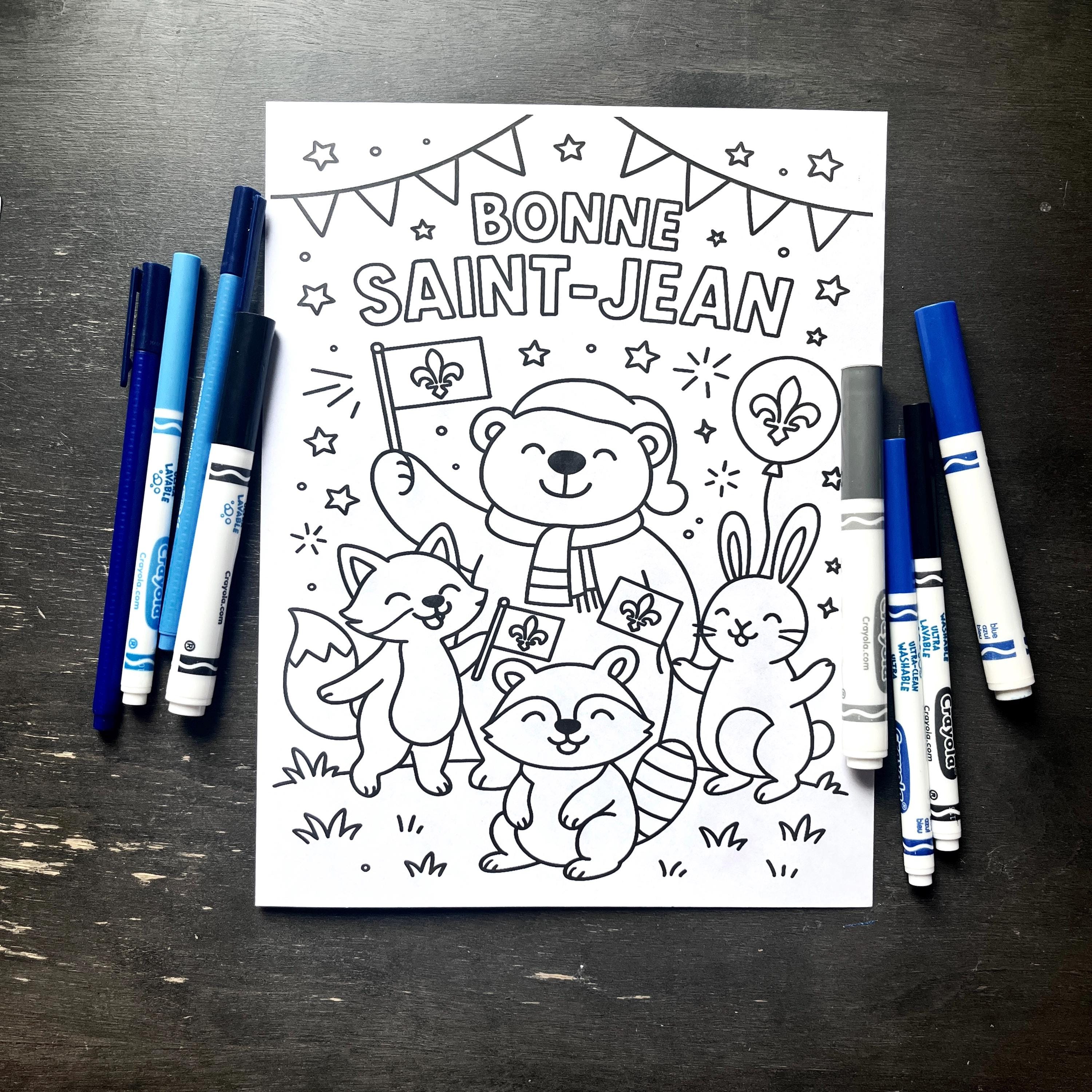 Cahier De Coloriage Sur Le Québec Pour Divertir Les Enfants Pendant La ...