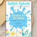 Splish Splash Birthday Bash Invitation Template - Etsy