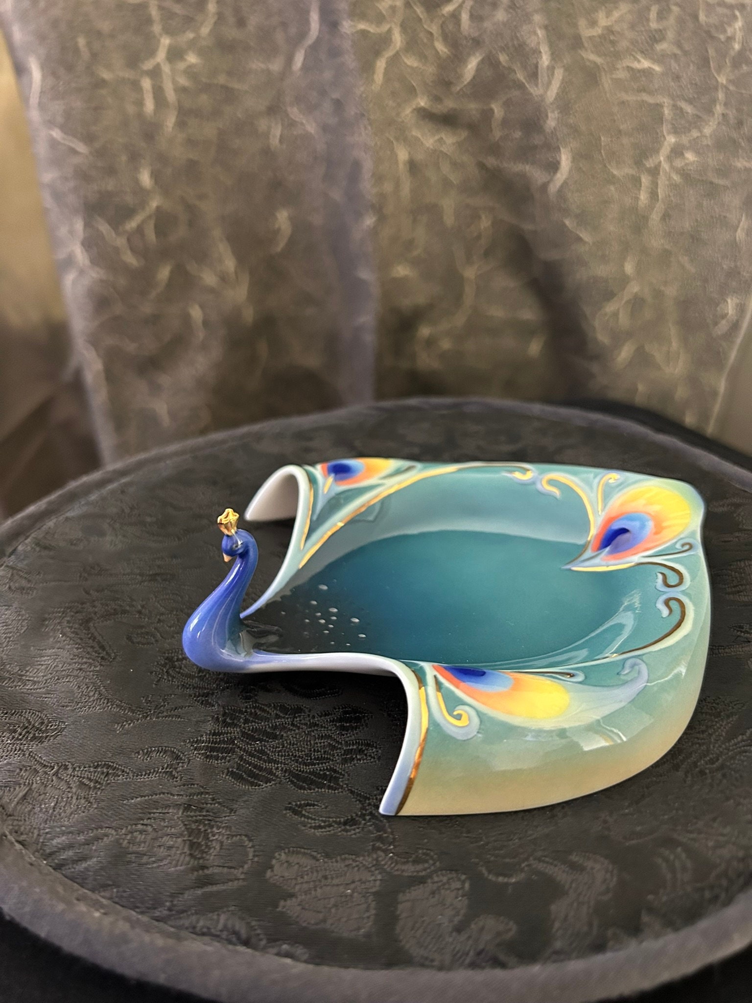 Franz Collection - Kathy Ireland Home - Peacock Splendor Porcelain Tea ...