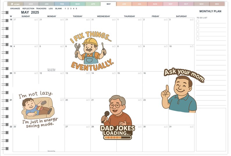 Dad Logic Digital & Printable Sticker Pack – I Fix Things Eventually ...