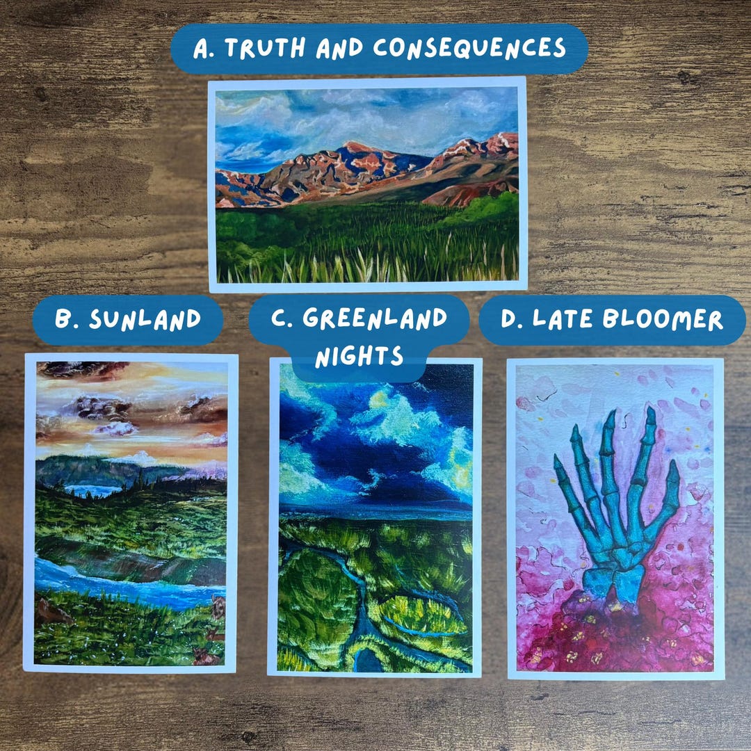 4x6 Art Prints Surrealism and Landscapes -colorful and Fun Art -signed ...