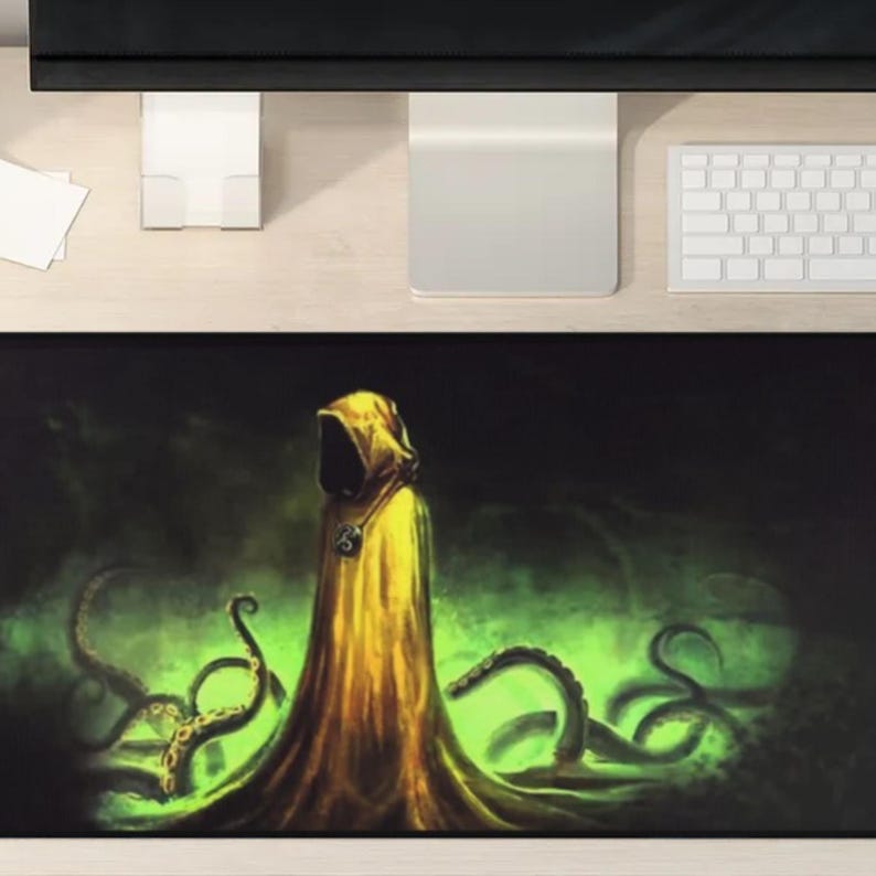 King in Yellow Magic the Gathering Playmat | XL Lovecraft MTG Desk Mat ...
