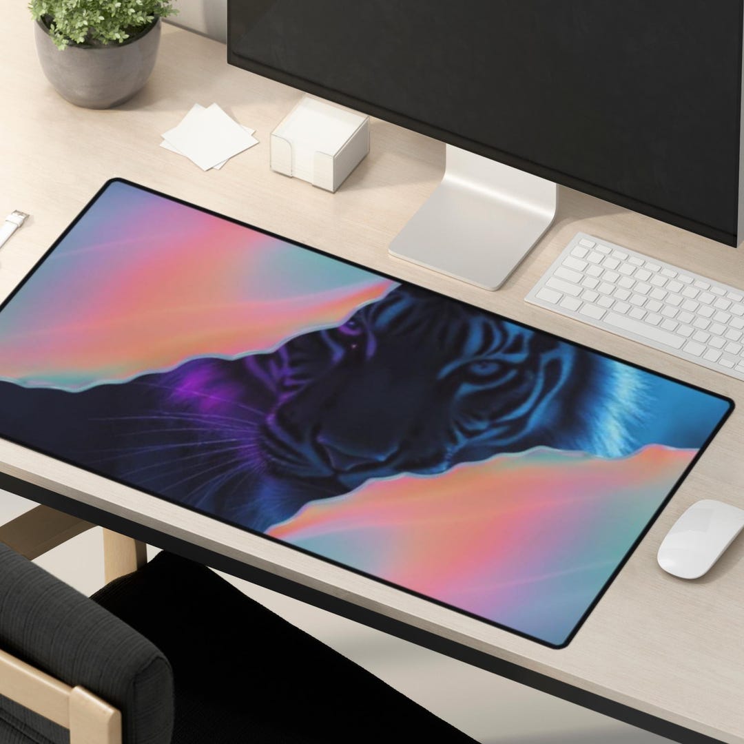 Neon Tiger MTG Playmat Extra Large | Lisa Frank Style Magic the ...