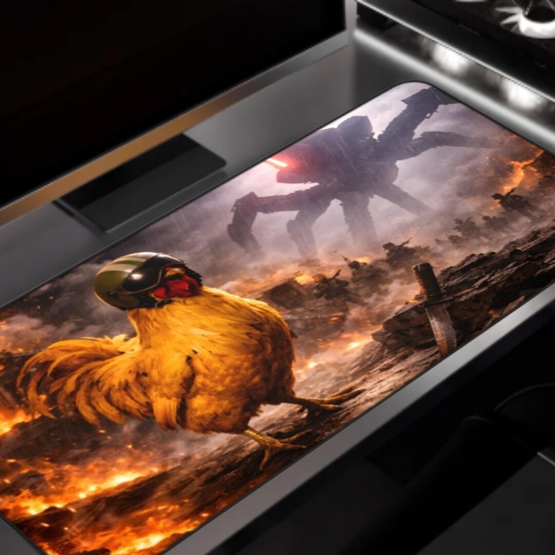 ARC Raiders Scrappy Desk Mat 16x32 | Upgrade Chicken Vs Matriarch ...