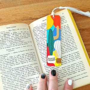 Marque-page en bois peint à la main – Handmade Wood Bookmark — cadeau ...