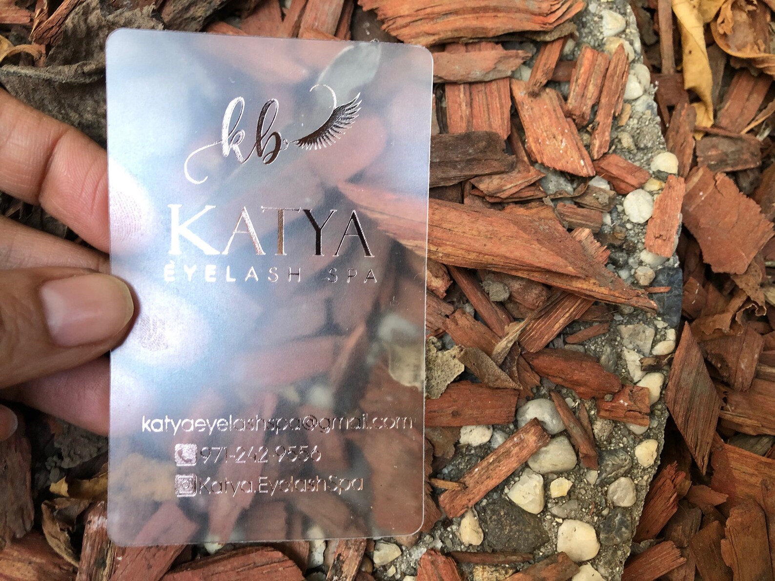 400 Business Cards - Frosted Plastic Stock - Red Copper Rose Gold ...