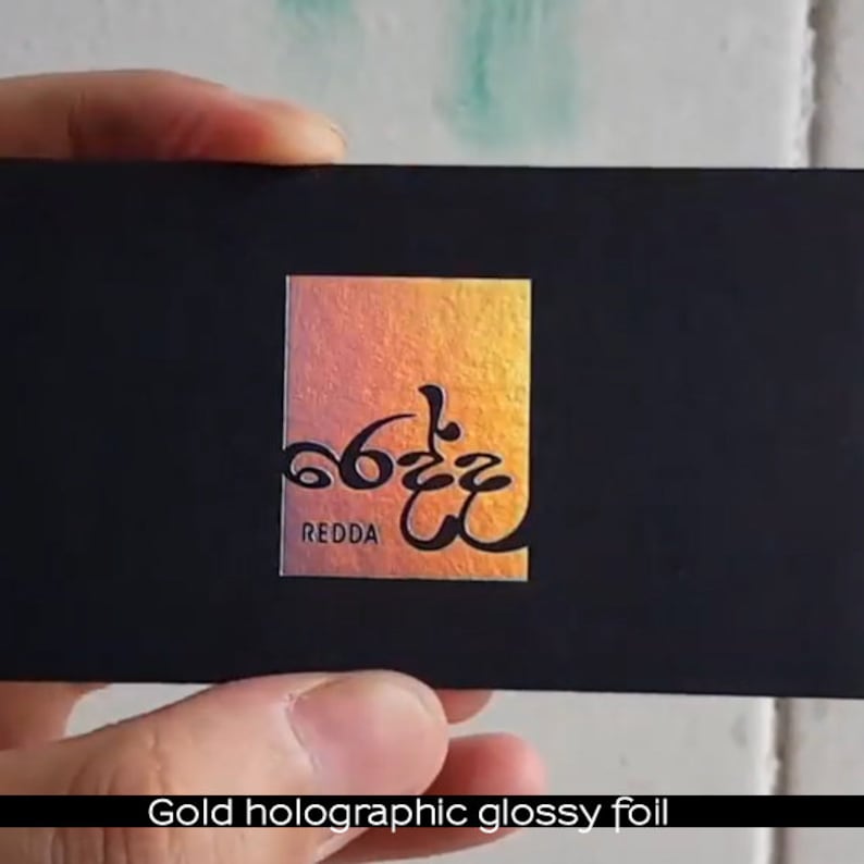 100 Custom Business Cards - Black 32PT THICK Matte Stock W Rose Gold ...