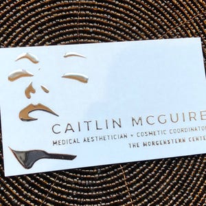 100 Business Cards - Raised Gold, Silver or Holographic Metallic Foil ...