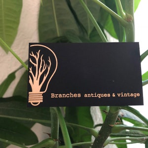 200 Business Cards - Black 14PT 16PT Matte Stock - Rose Gold Copper ...