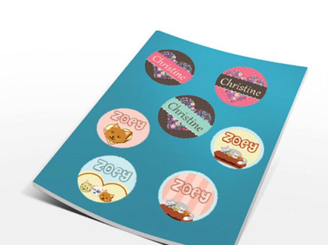 100 Round Stickers 2 Inch Diameter Color Custom | Etsy