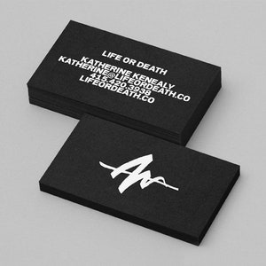 100 Business Cards - Black Matte Card Stock - 18PT Thick Full Color and ...