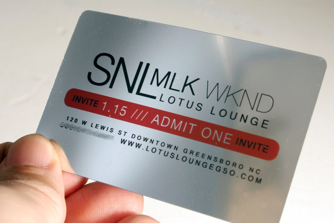 200 Business Cards | Silver Mirror Finish Plastic Stock | Rounded ...
