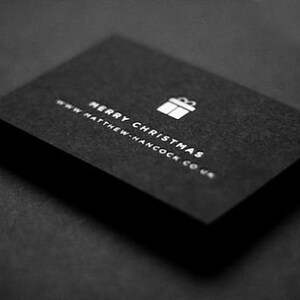 100 Business Cards Black Matte Card Stock 14PT 16PT Thick | Etsy