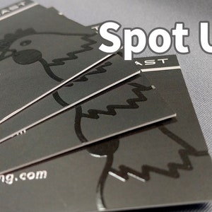 100 Business Cards - 35PT White Silk Laminated Matte Stock Spot UV Spot ...