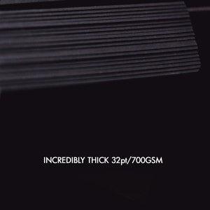 200 Custom Business Cards - Black 32PT THICK Matte Stock W Gold, Red ...