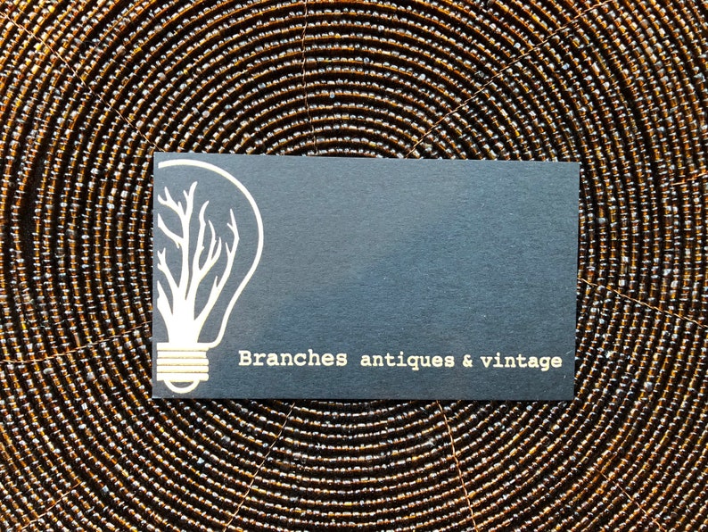 100 Business Cards custom black 14PT 16PT matte stock | Etsy