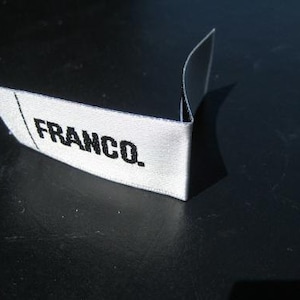 300 Custom Woven Labels | Satin Fabric Tags | Your Logo Artwork ...