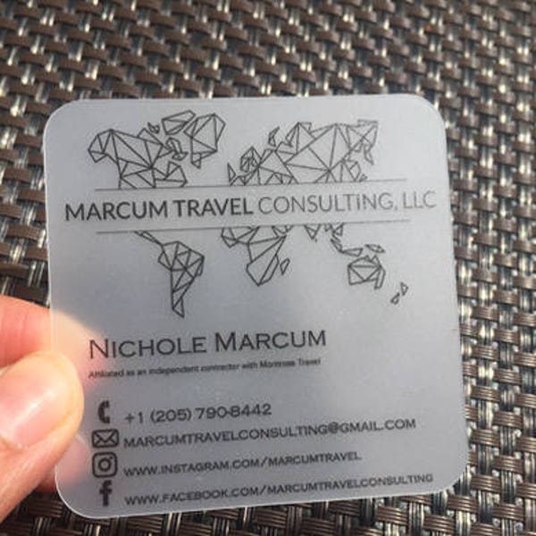 Clear Business Cards - Etsy