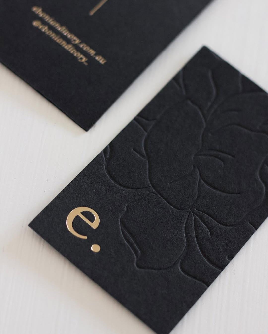 400 Black Business Cards · 32PT Double Ply Thick Luxury · Custom ...