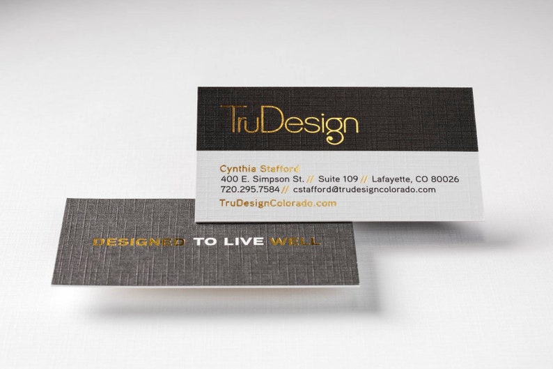 250 Business Cards or Hang Tags 24PT Linen Stock W Metallic | Etsy