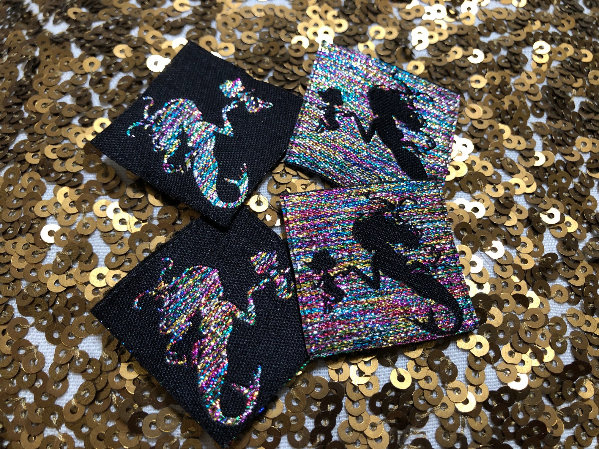 300 Woven Labels - High Density DAMASK Weave Fabric Tags - Your Logo ...
