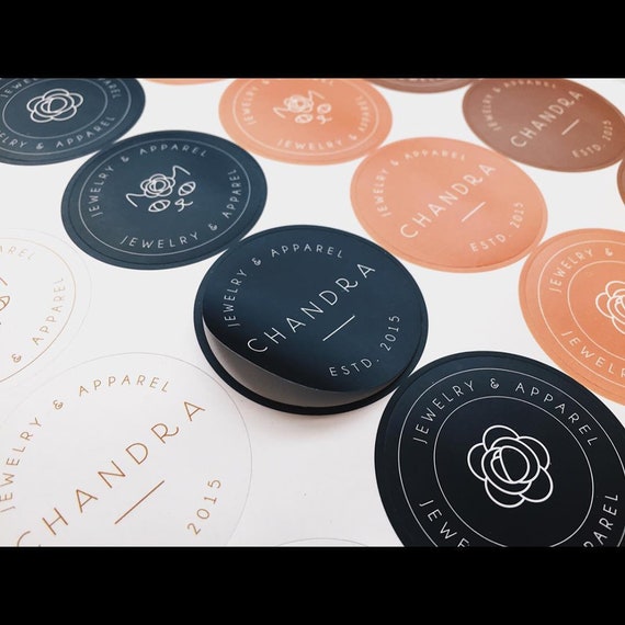 100 Round Stickers 2 Inch Diameter Color Custom | Etsy