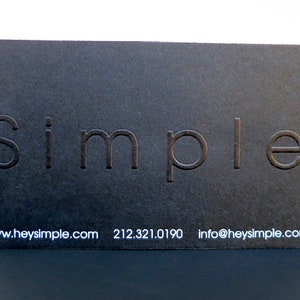 100 Business Cards Black Matte Card Stock 14PT 16PT Thick | Etsy