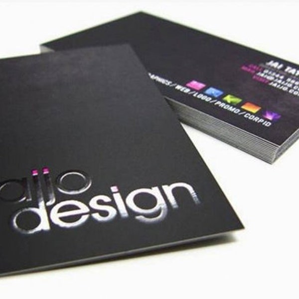 Raised Print Business Cards - Etsy