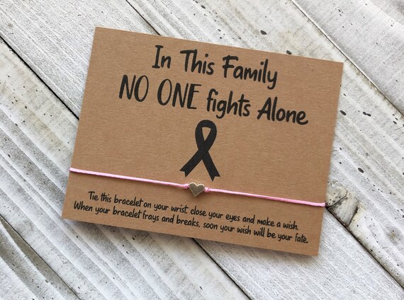 Cancer Support Gift Cancer Family Support Wish Bracelet Simple - Etsy