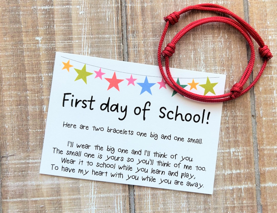 First Day of School Bracelet Set First Day of Daddy and Me Mommy and Me ...