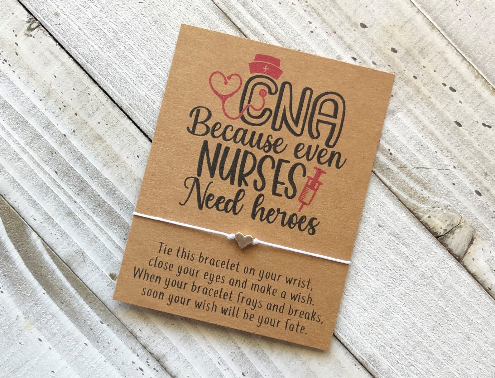 CNA Wish Bracelet Graduation CNA School Bracelet Certified - Etsy