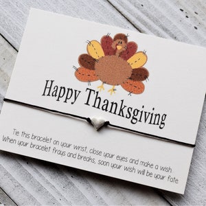 Happy Thanksgiving Wish Bracelet Thanksgiving Wish Bracelet Simple Gift ...