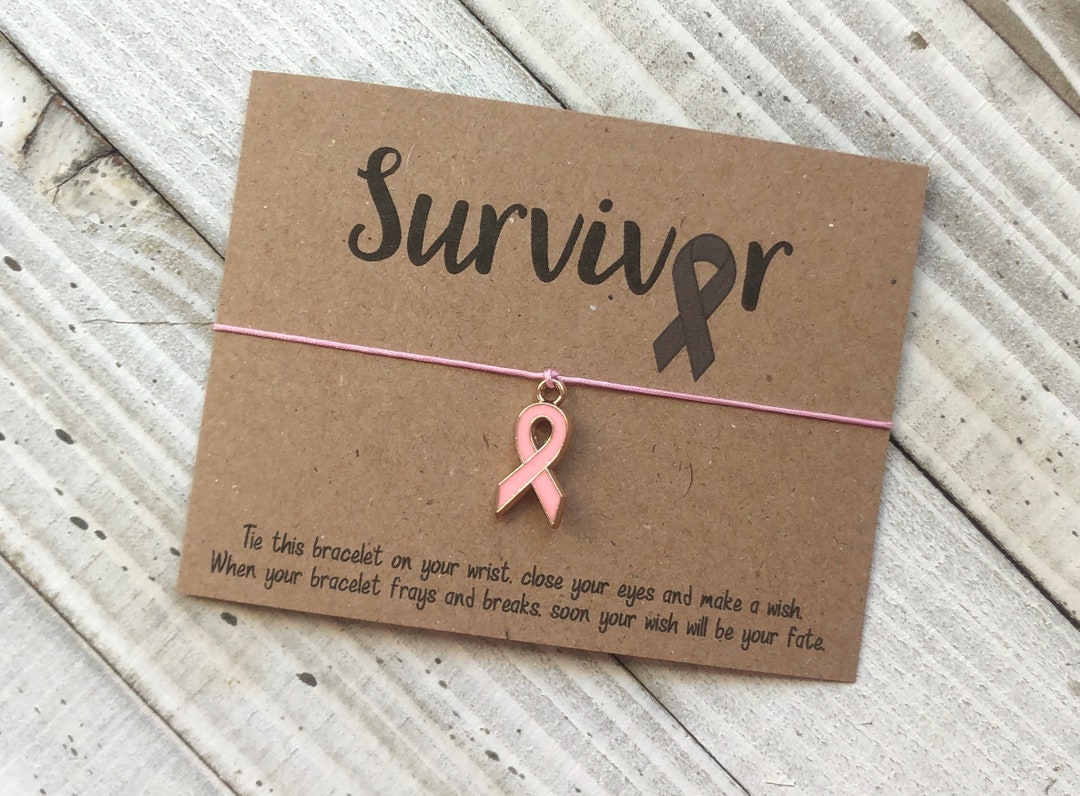Cancer Support Gift Survivor Cancer Family Support Wish Bracelet Simple ...