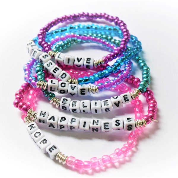 Word Bracelet - Etsy
