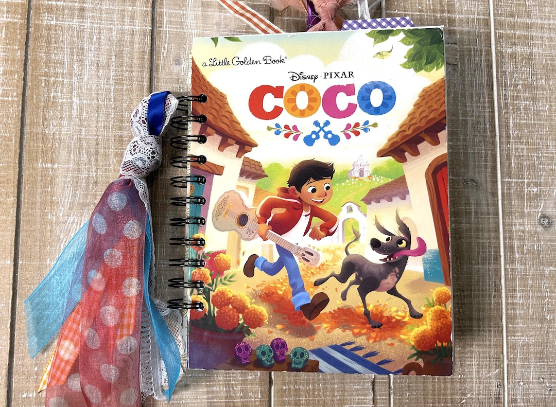 Little Golden Book Coco Junk Journal Scrapbook Photo Journal Memory Keeper Journal - Etsy