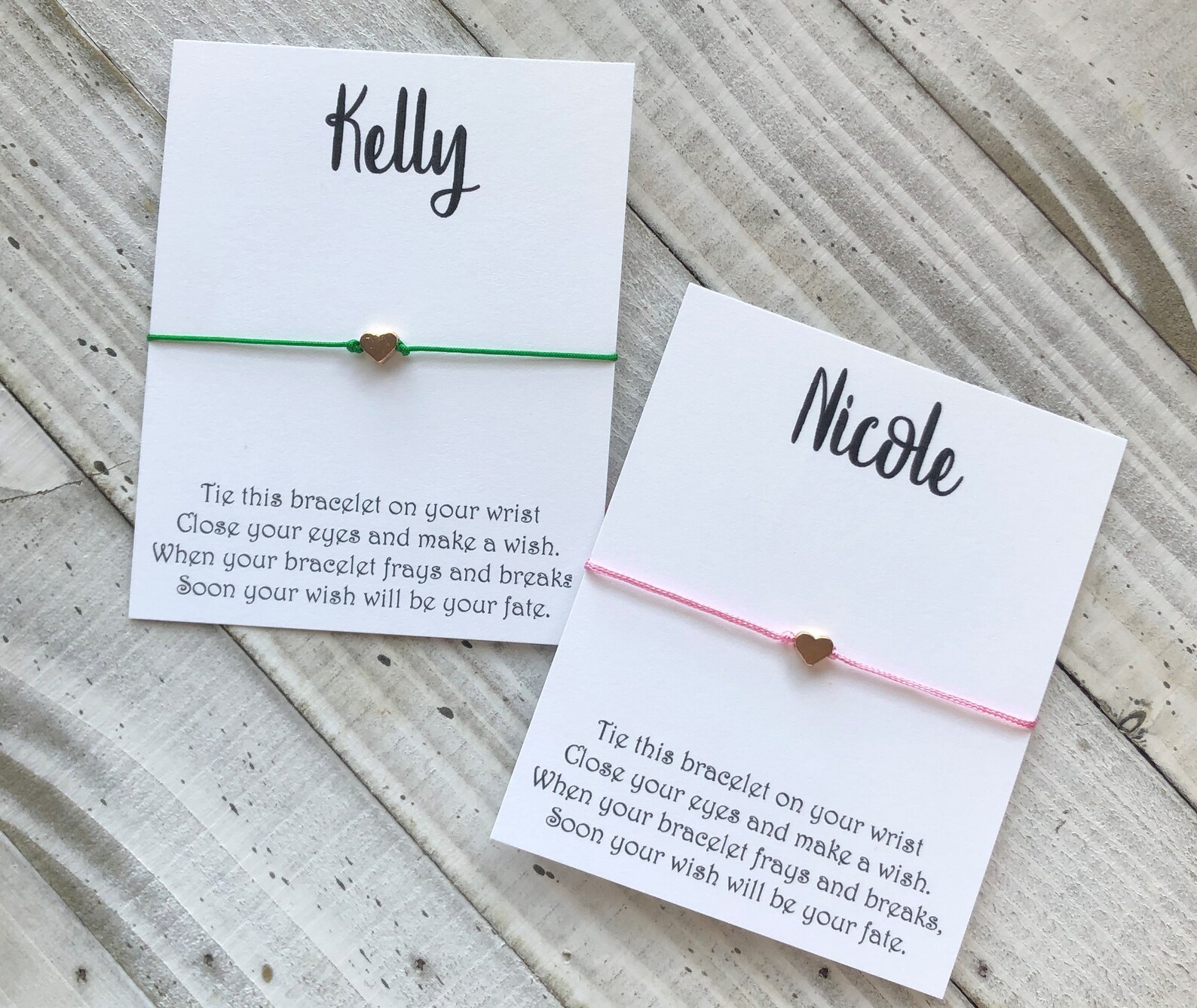 Custom Name Wish Bracelet Team Gift Birthday Party Simple Gift - Etsy