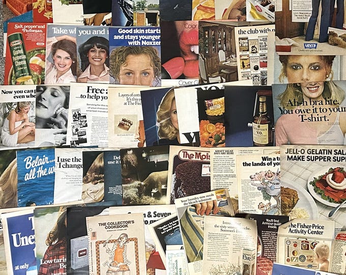 Vintage Magazine Advertisements Ephemera Lot of Junk Journal Ephemera Vintage Ads 50 Pieces - Etsy