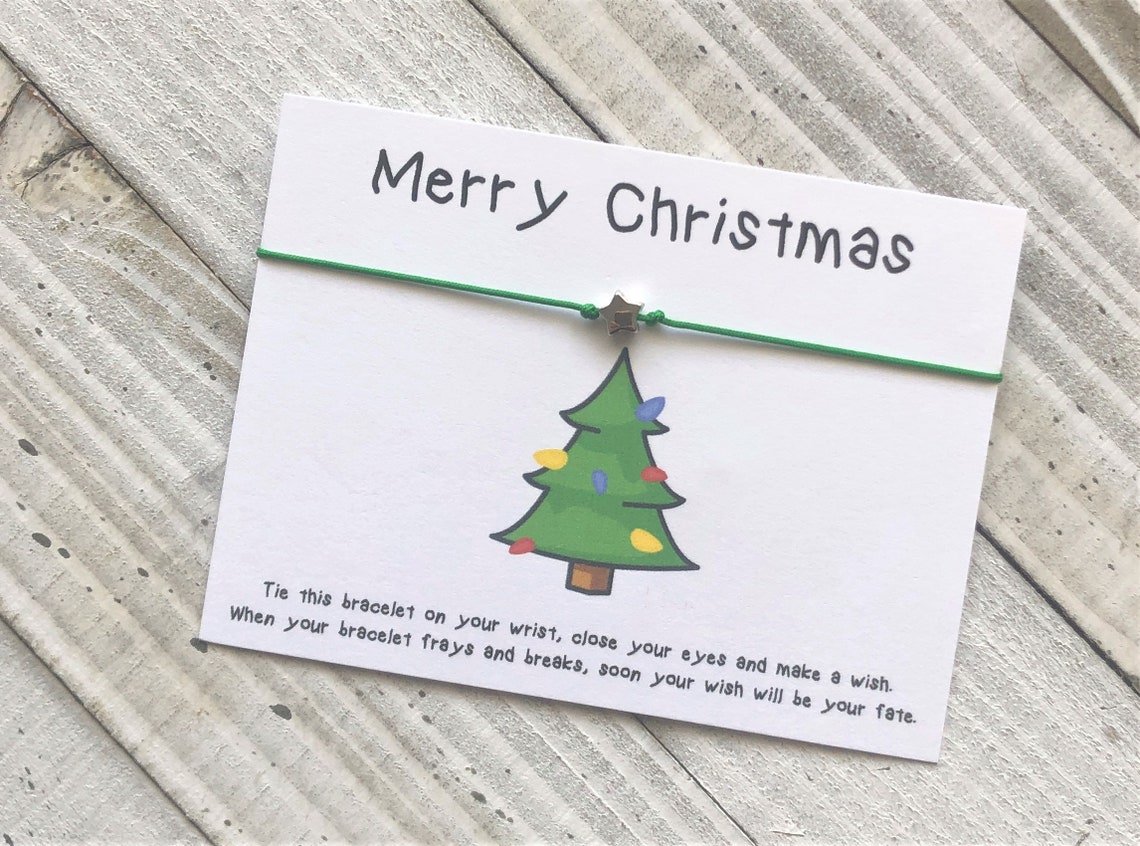 Merry Christmas Wish Bracelet Christmas Wish Bracelet With a - Etsy