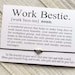Work Bestie Wish Bracelet Team Gift Work Best Friend Definition Office ...